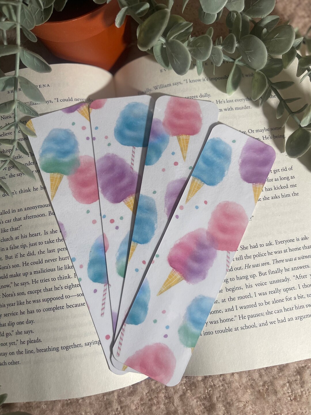 Cotton Candy Bookmark - Etsy