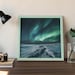 Set of 5 Northern Lights Landscape, Northern Lights/nature Digital Art ...