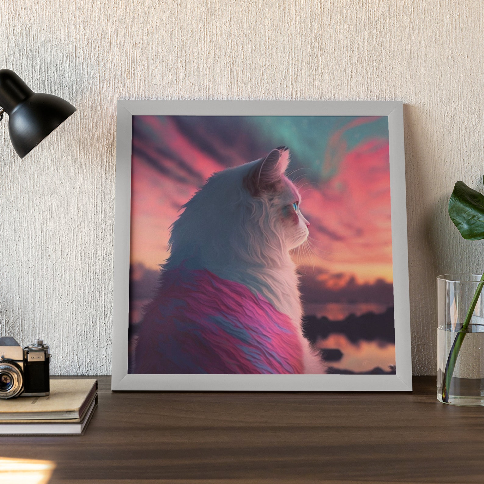 Set of 5 Cat Art, Cat Digital Art, Downloadable, Digital Print - Etsy