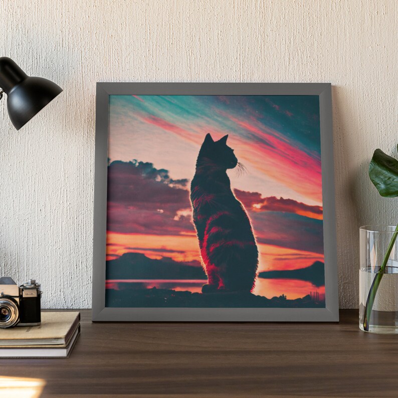 Set of 5 Cat Art, Cat Digital Art, Downloadable, Digital Print - Etsy