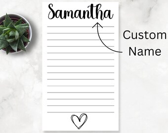 Personalized Sticky Notes With Hippie Design and Custom Text - Etsy
