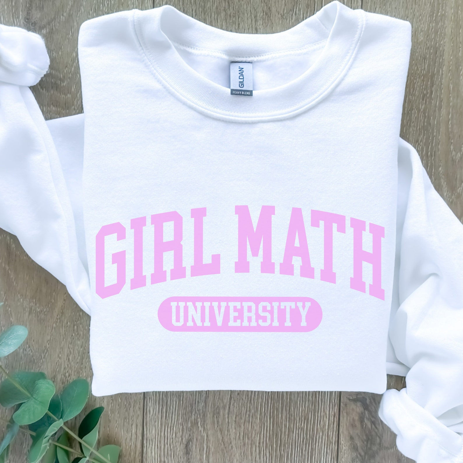 Girl Math University Crewneck, Funny Girl Math Sweatshirt, Math Teacher ...