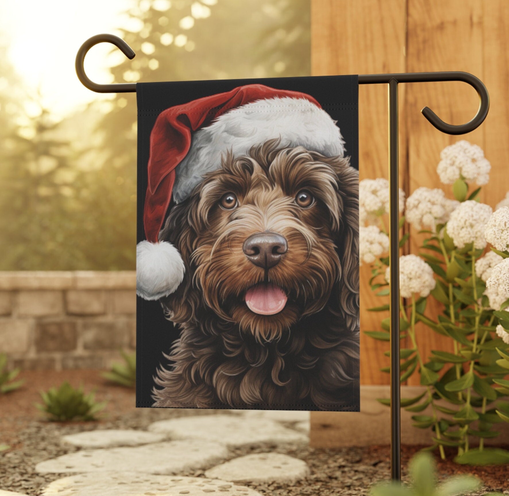 Australian Labradoodle Holiday Flag Festive Dog Garden Decor - Etsy