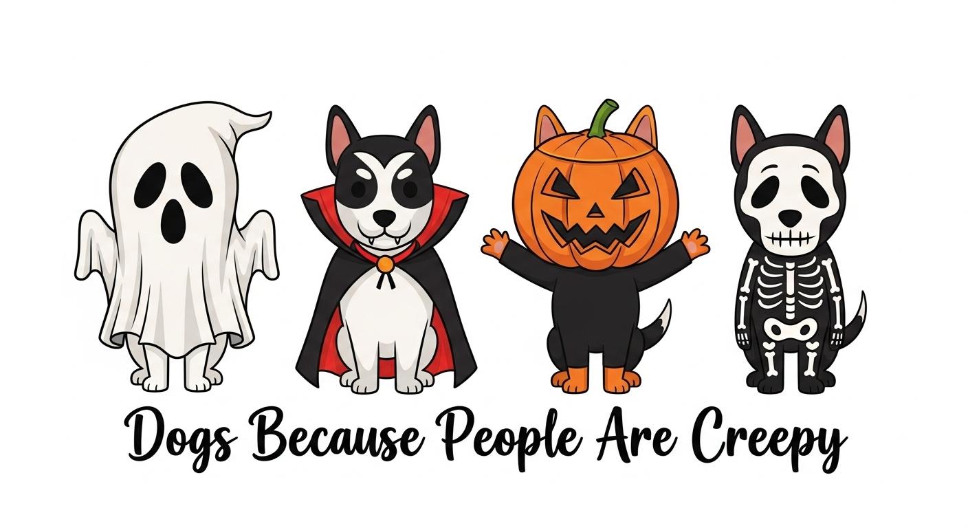 Funny Halloween Dogs SVG Bundle – “dogs Because People Are Creepy ...