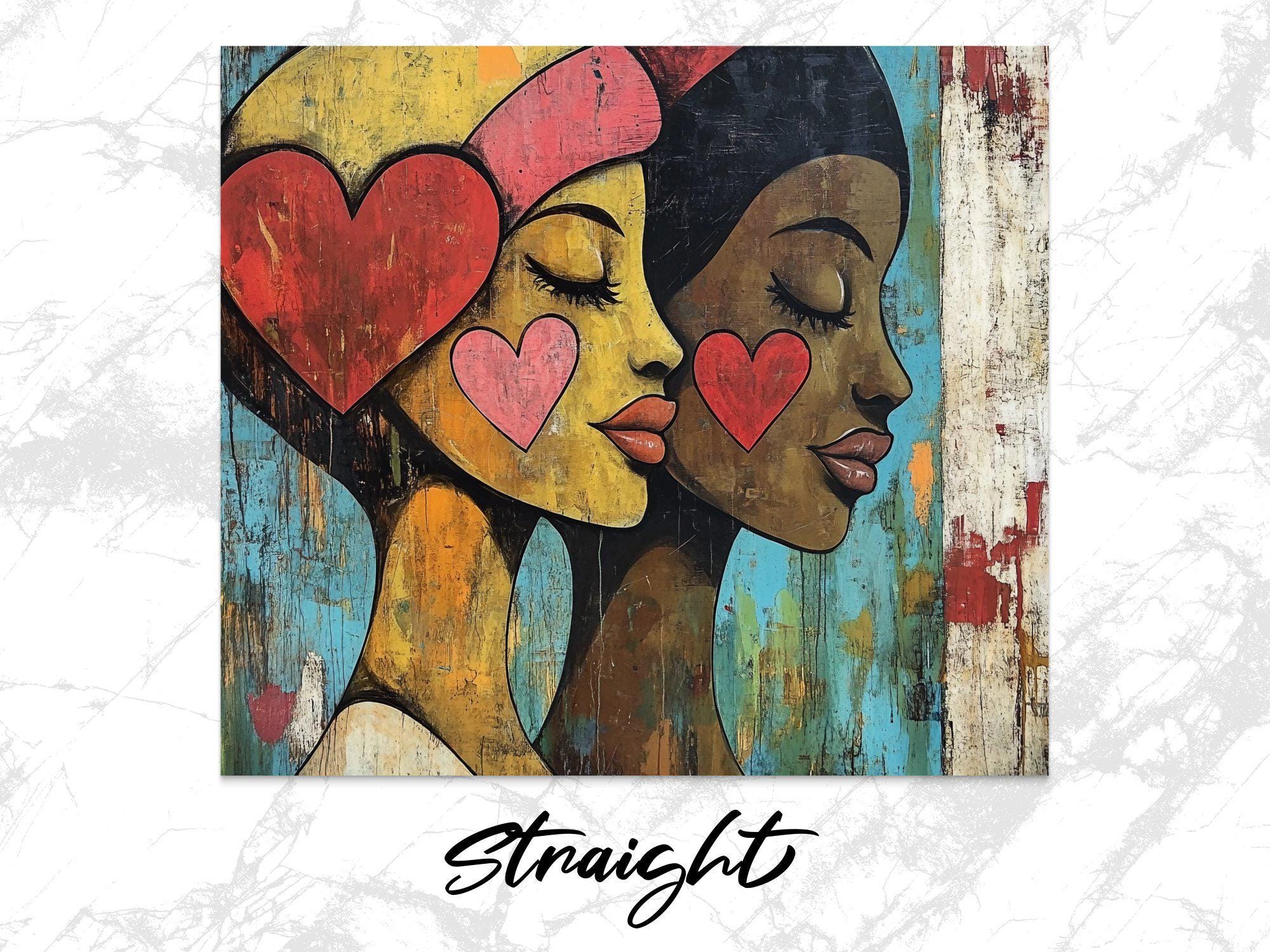 Tumbler Wraps Digital PNG SVG, Multicultural Art Tumbler Wrap ...
