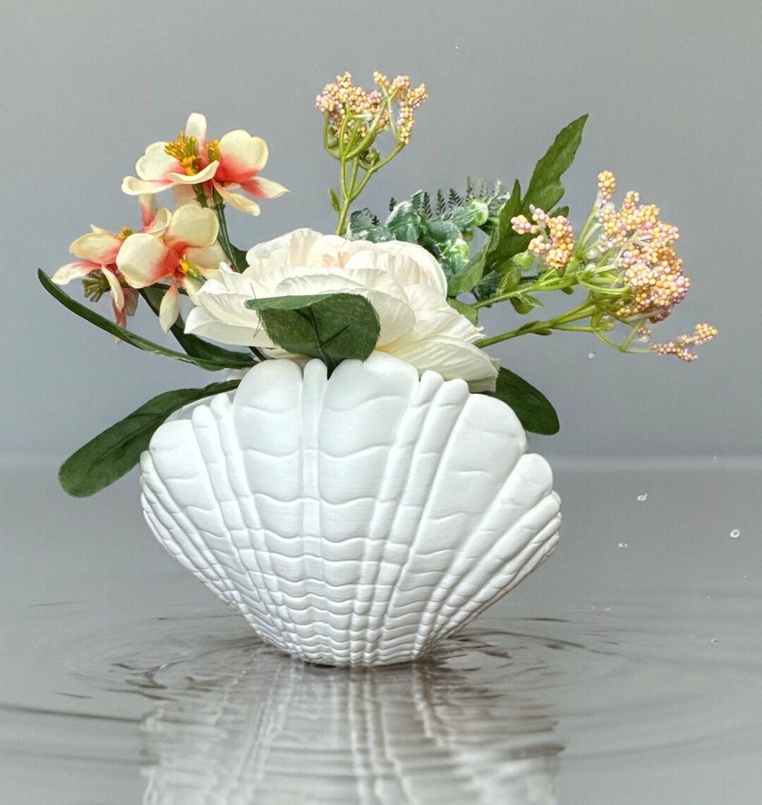 Shell Planter: Beach-themed Coastal Home Decor - Etsy