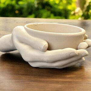 Hands Planter & Jewelry Container - Unique Decorative Holder for Desk ...