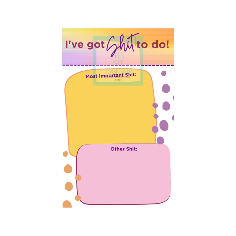 Funny to Do List - Etsy