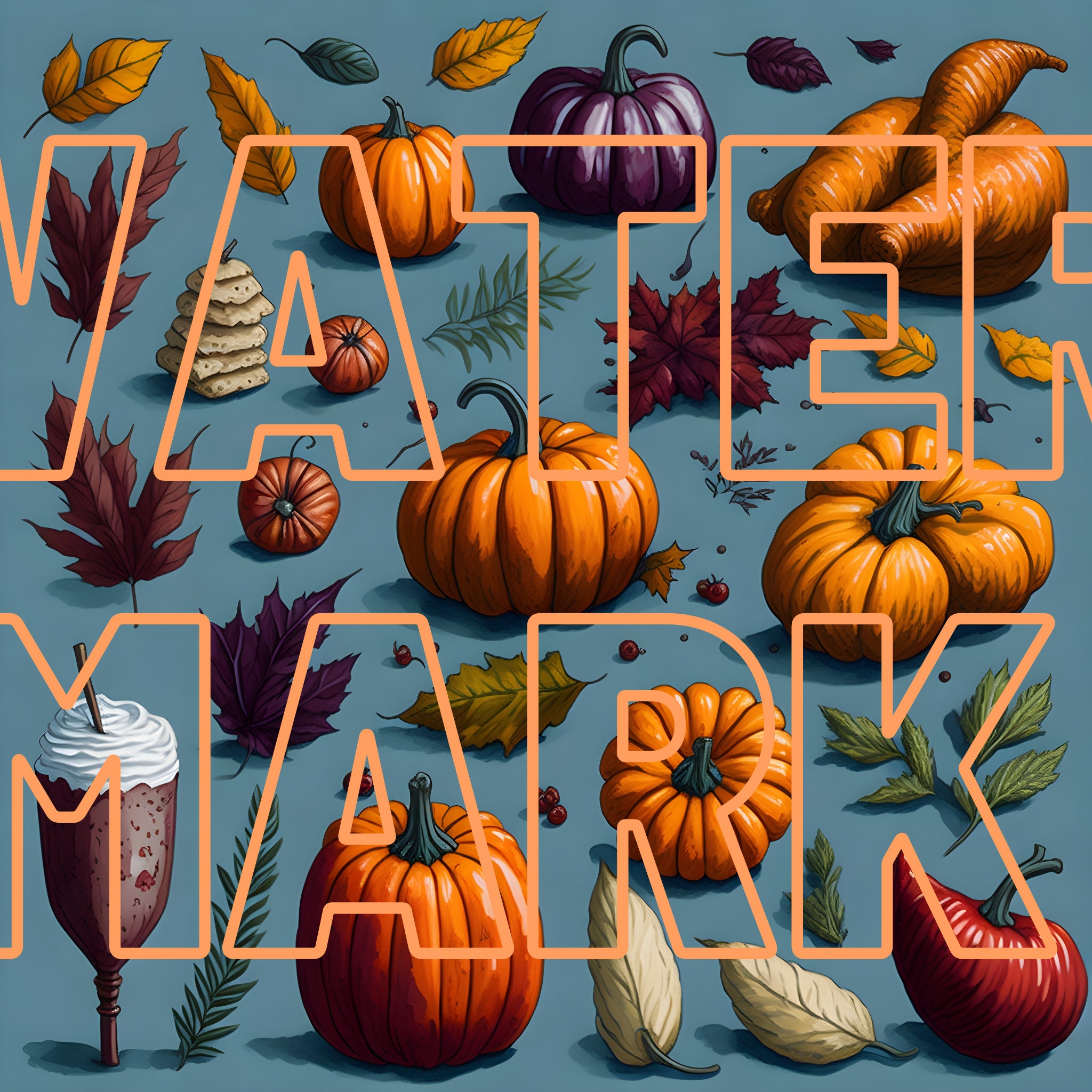 50+ Thanksgiving Clip Art - Pumpkins - Leaves - Food - Commercial Use ...