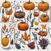 50+ Thanksgiving Clip Art - Pumpkins - Leaves - Food - Commercial Use ...