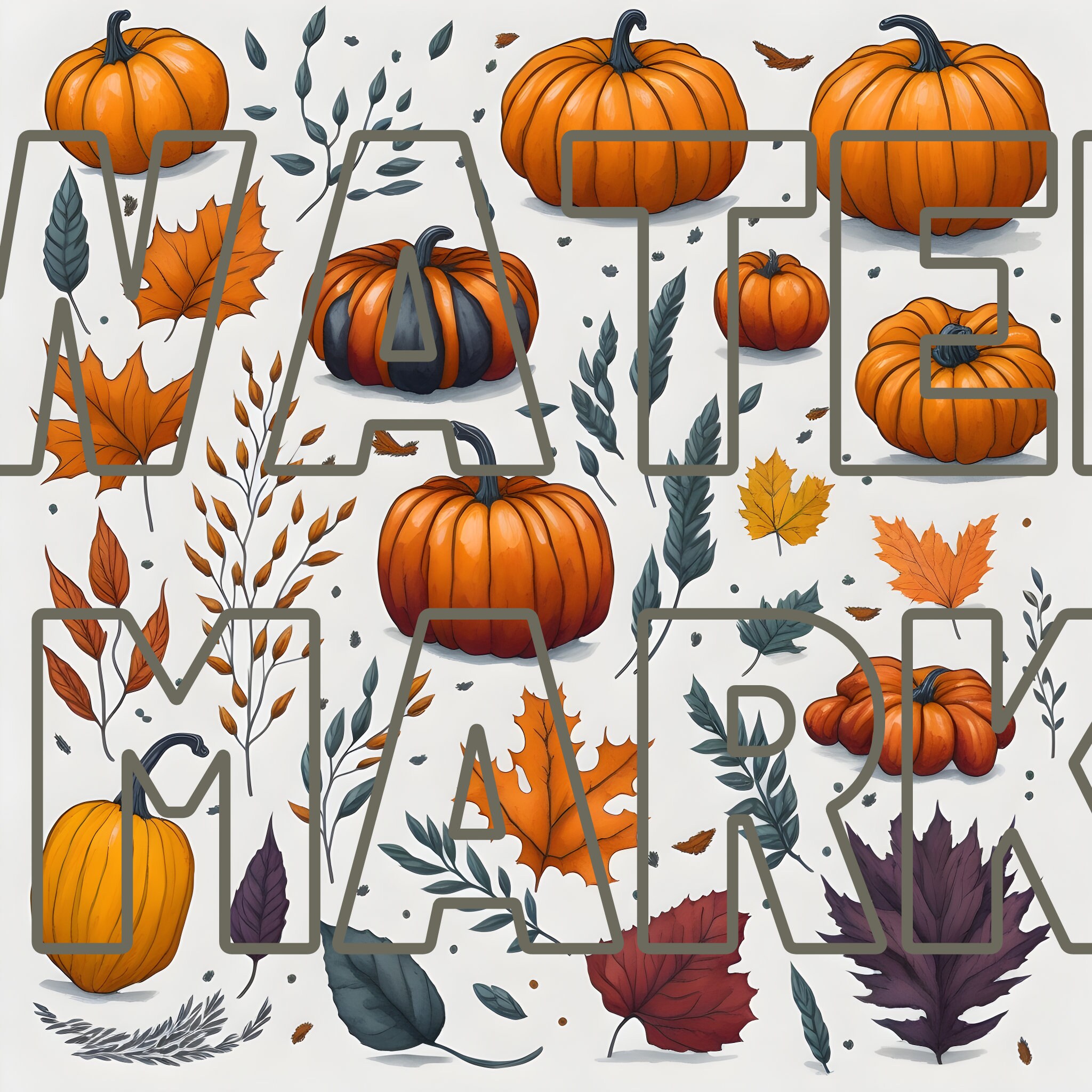 50+ Thanksgiving Clip Art - Pumpkins - Leaves - Food - Commercial Use ...