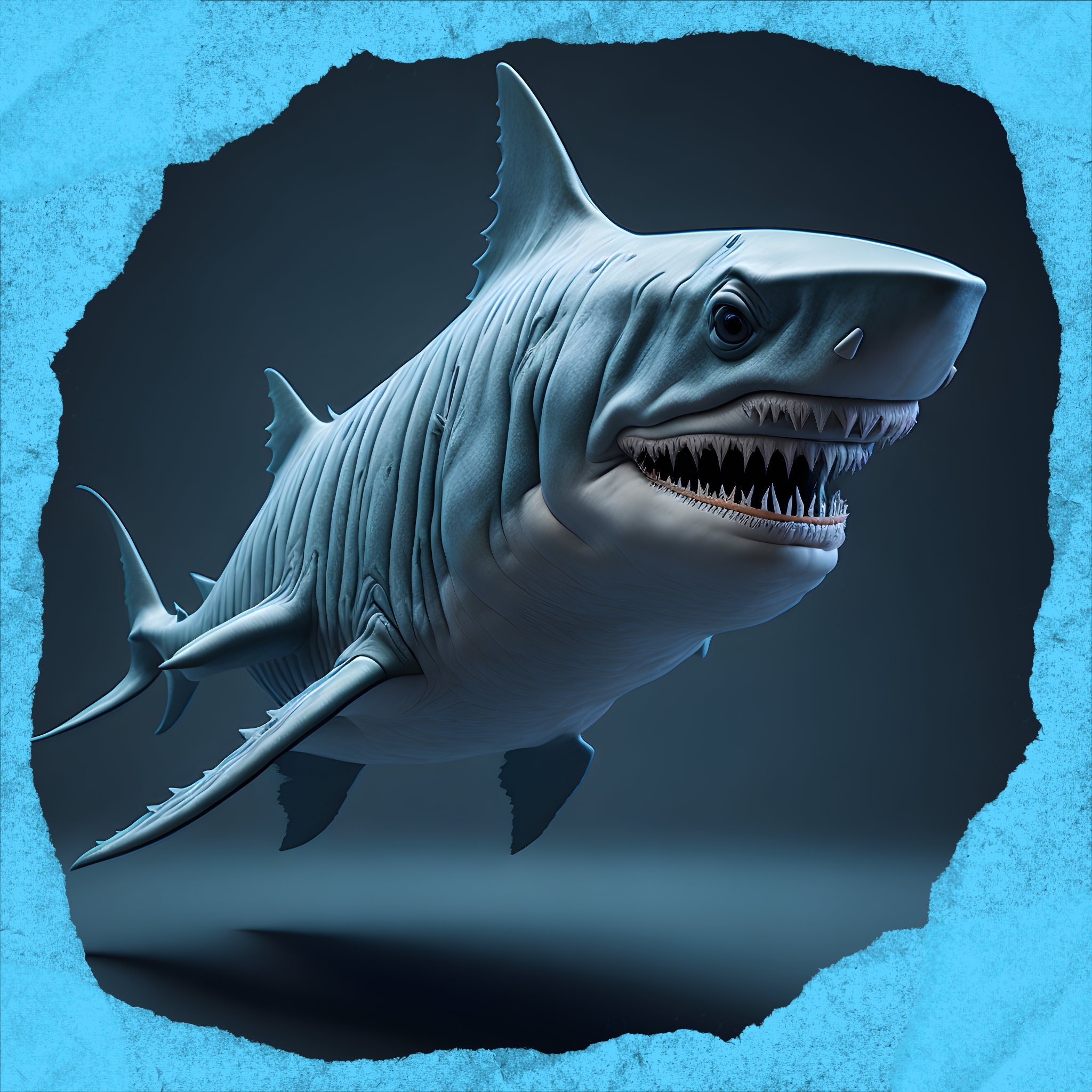 3D Sea Creatures Clipart Stickers - 3D Sea Creatures Collection - 10 ...