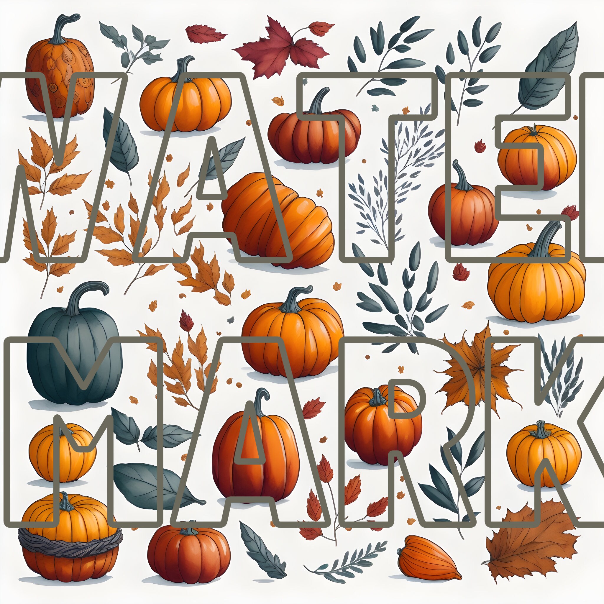 50+ Thanksgiving Clip Art - Pumpkins - Leaves - Food - Commercial Use ...