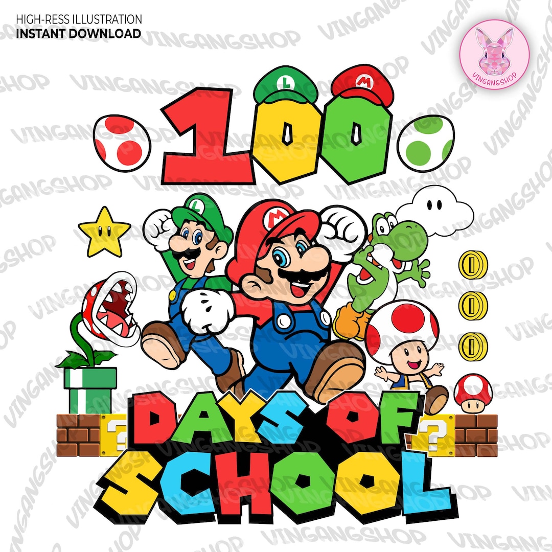 100 Days of School PNG, School 100th Day Cartoon Shirt Png, Happy 100 ...