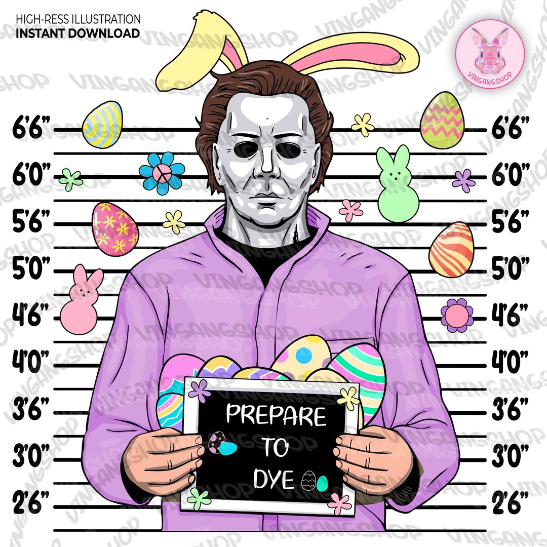 Horror Movie Killer Mugshot Png, Horror Easter Png , Happy Easter Day ...