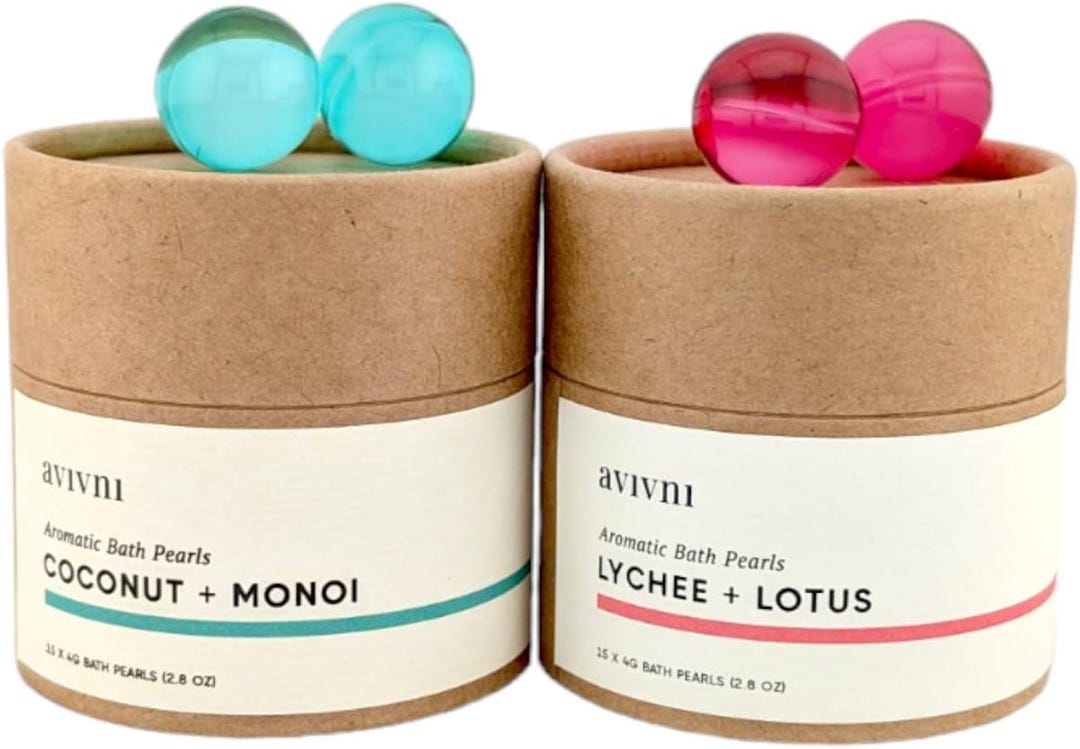 Bath Oil Pearls Multipack- Coconut Monoi Scent and Lychee Lotus Scent ...