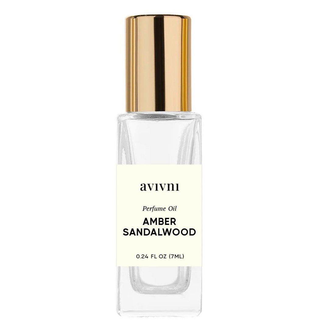 Amber Sandalwood Perfume Body Oil Rollon Clean Fragrance 7ml Warm and ...
