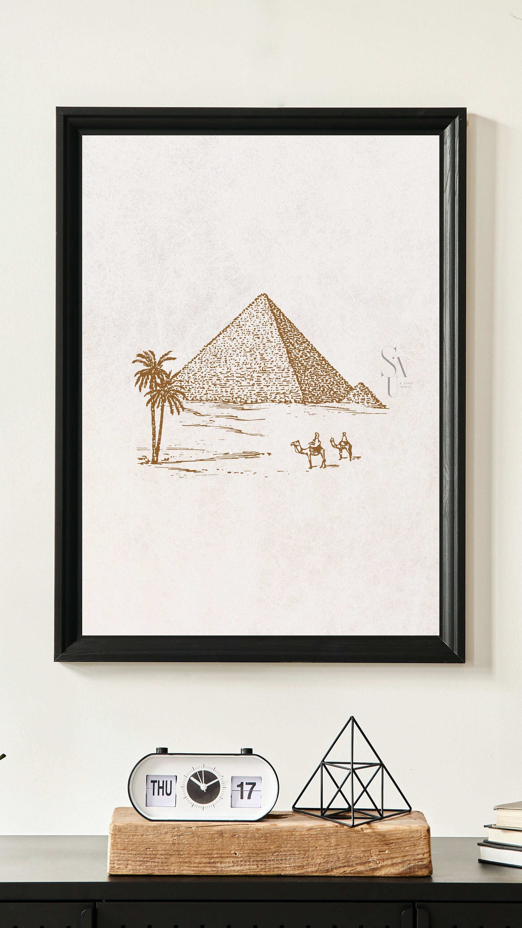 Pyramid of Giza Digital Print / Printable / Graphic Print / - Etsy