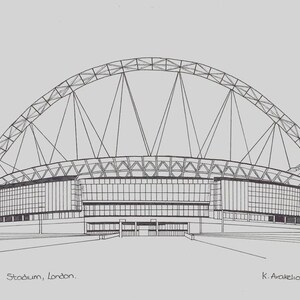 Wembley Stadium, London - Etsy