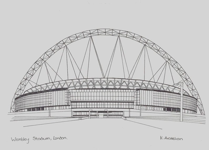 Wembley Stadium, London - Etsy