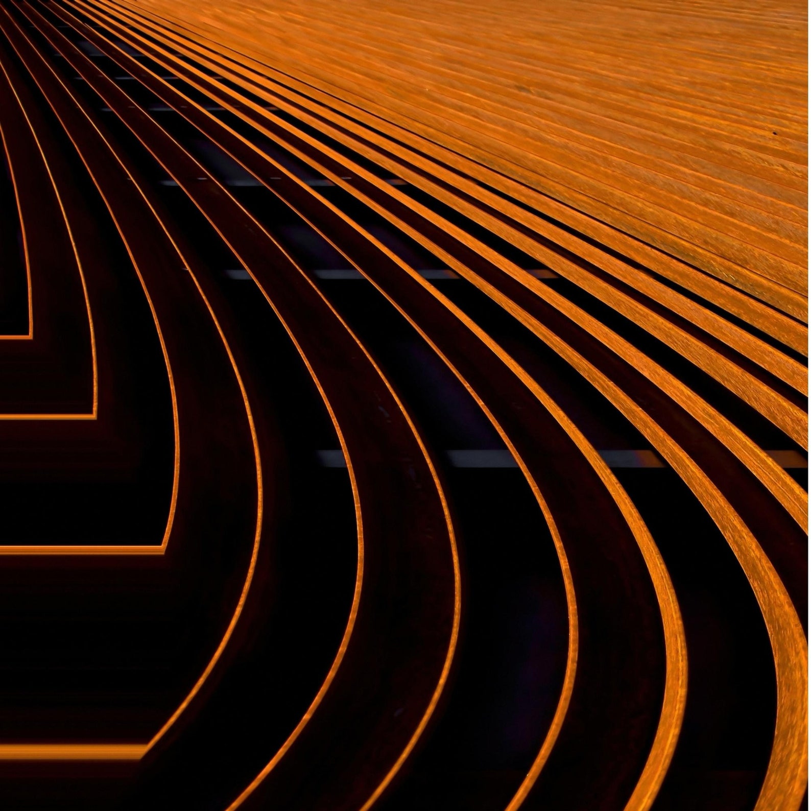 Lines Wall Art, Curved Lines, Geometrical, Black Orange, Art Lines ...
