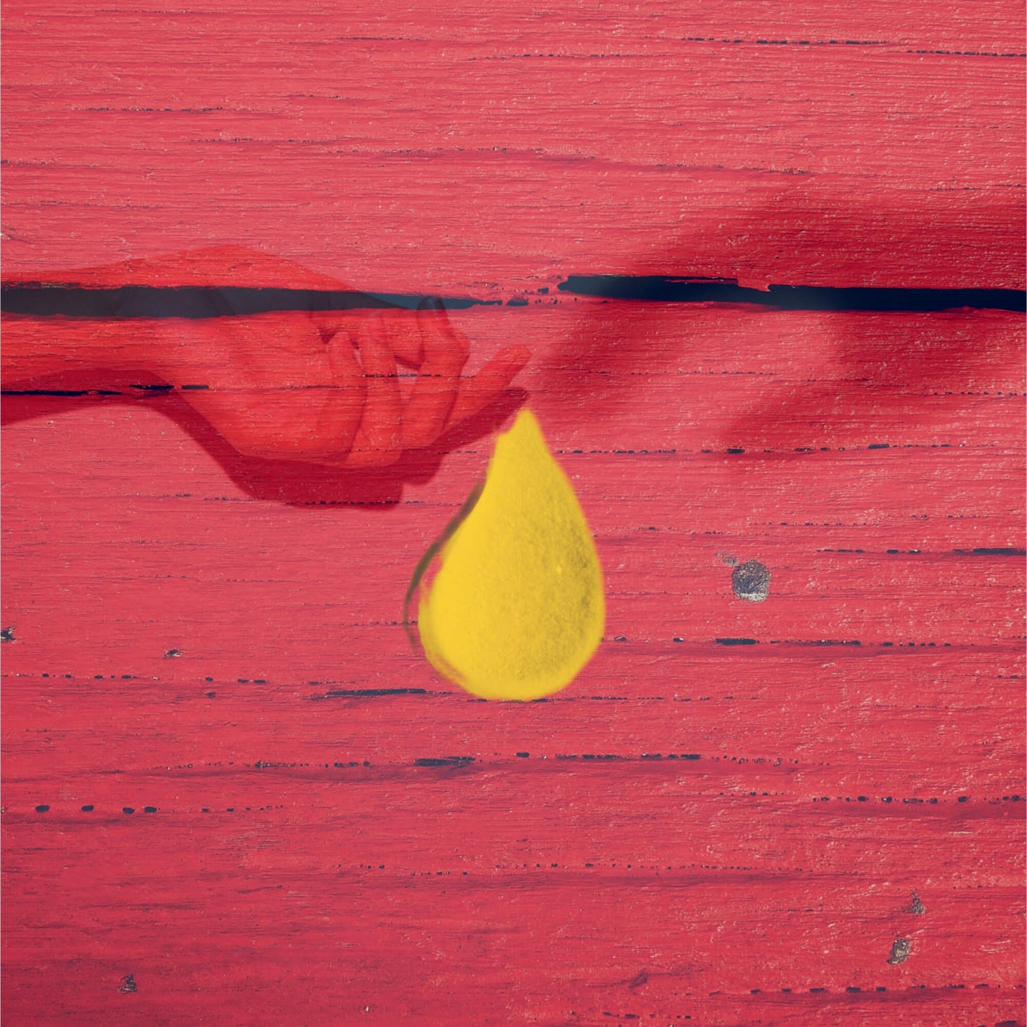 Fingers, Touching, Teardrop, Red Texture Art, Texture Art Wall, Wood ...