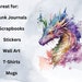 18 Watercolor Dragon Pngs Instant Download, Fantasy Clip Art, Magic ...