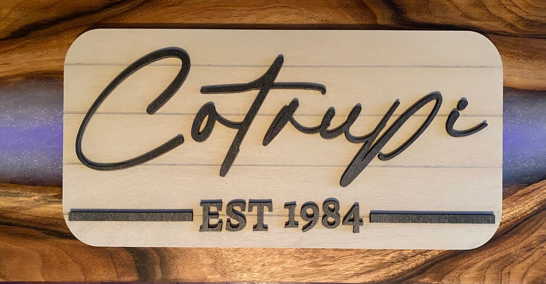 Custom Wood Sign , Personalized Wood Sign , Faux Shiplap Distressed ...
