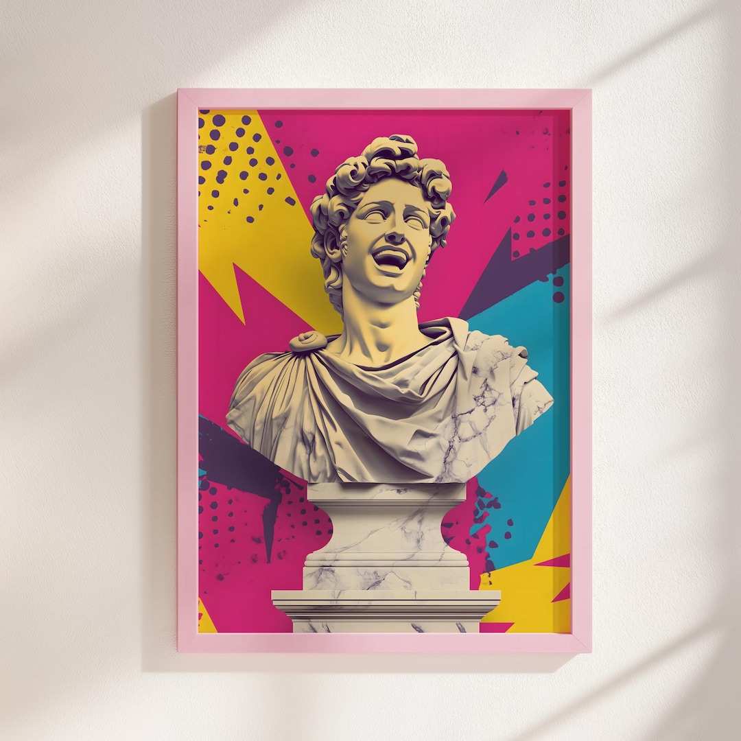 David Pop Art : Bold Colors, | Printable Wall Art | Samsung Frame Tv ...