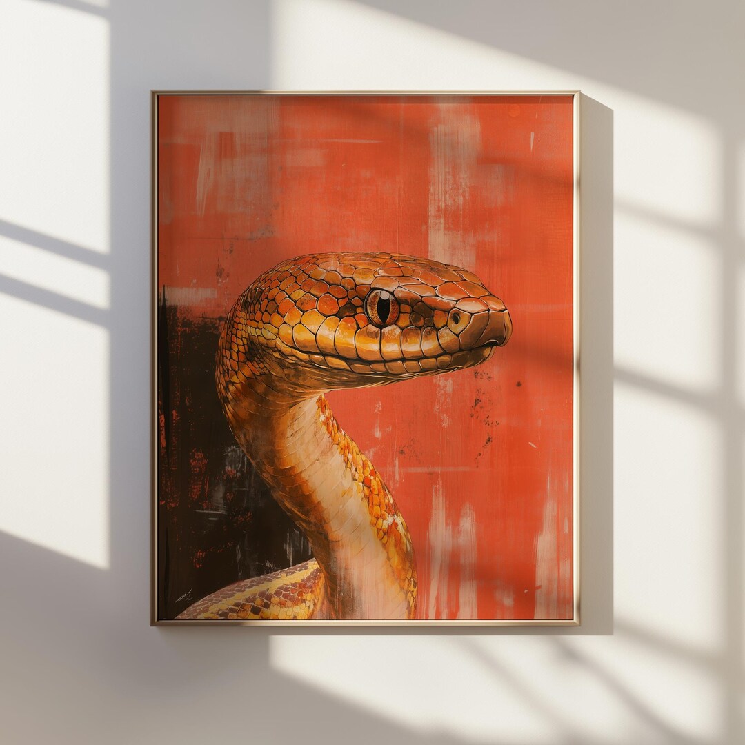 Ukiyo-e Snake : Japanese Wildlife , | Digital Download | Digital Print ...