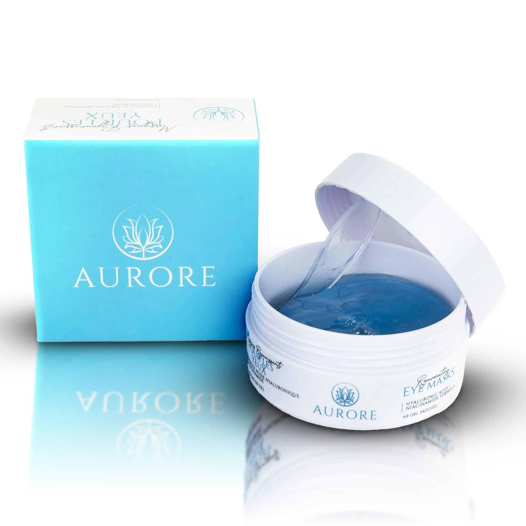AURORE Under Eye Masks | Hyaluronic Acid & Niacinamide | 30 Pairs ...