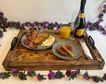 Serving Tray Made of Spalted Maple Rustic Serving Tray Natural Edge ...