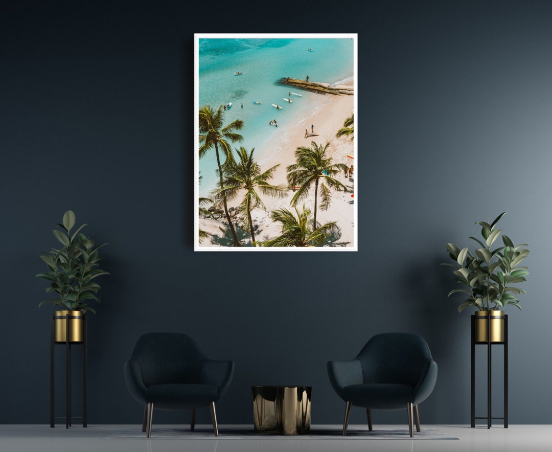 PRINTABLE PALM TREE, Palm Beach Poster, Ocean Artwork, Beachy Wall Art ...