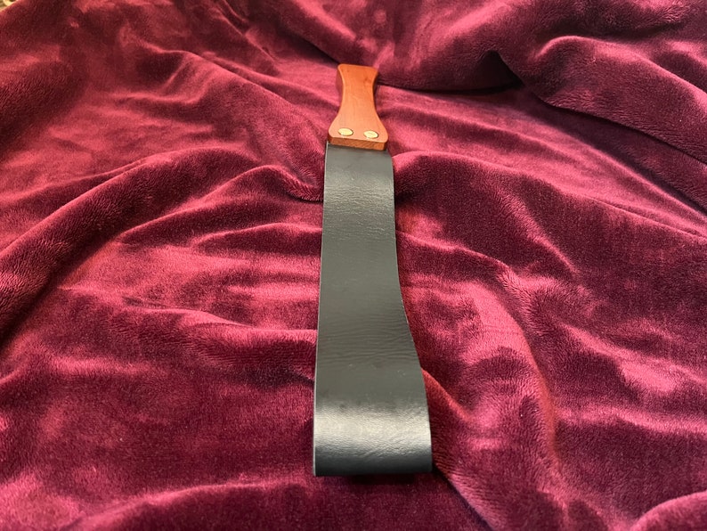 15" Faux Leather Slapper Strap BDSM Punishment - Etsy