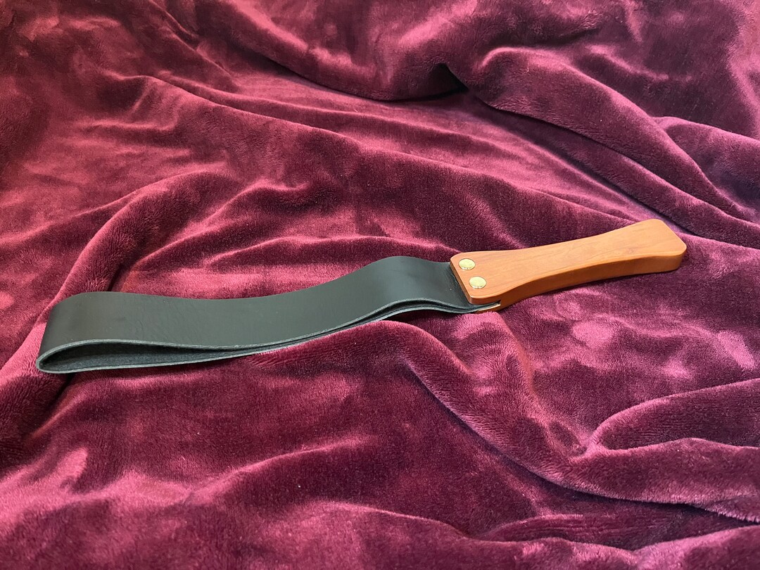 15" Faux Leather Slapper Strap BDSM Punishment - Etsy