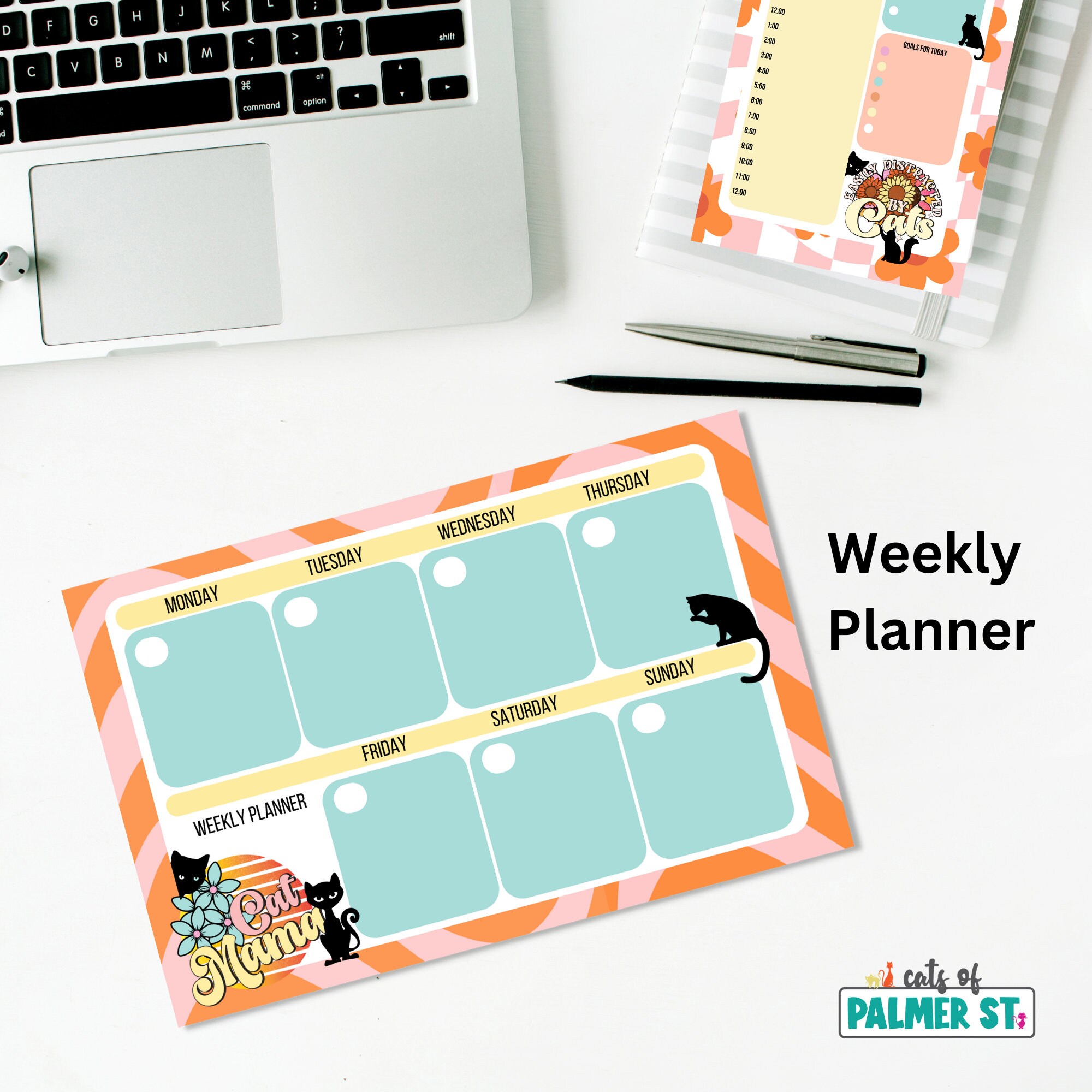 Editable Daily Planner, One Page Planner, Downloadable Planner, Hourly ...