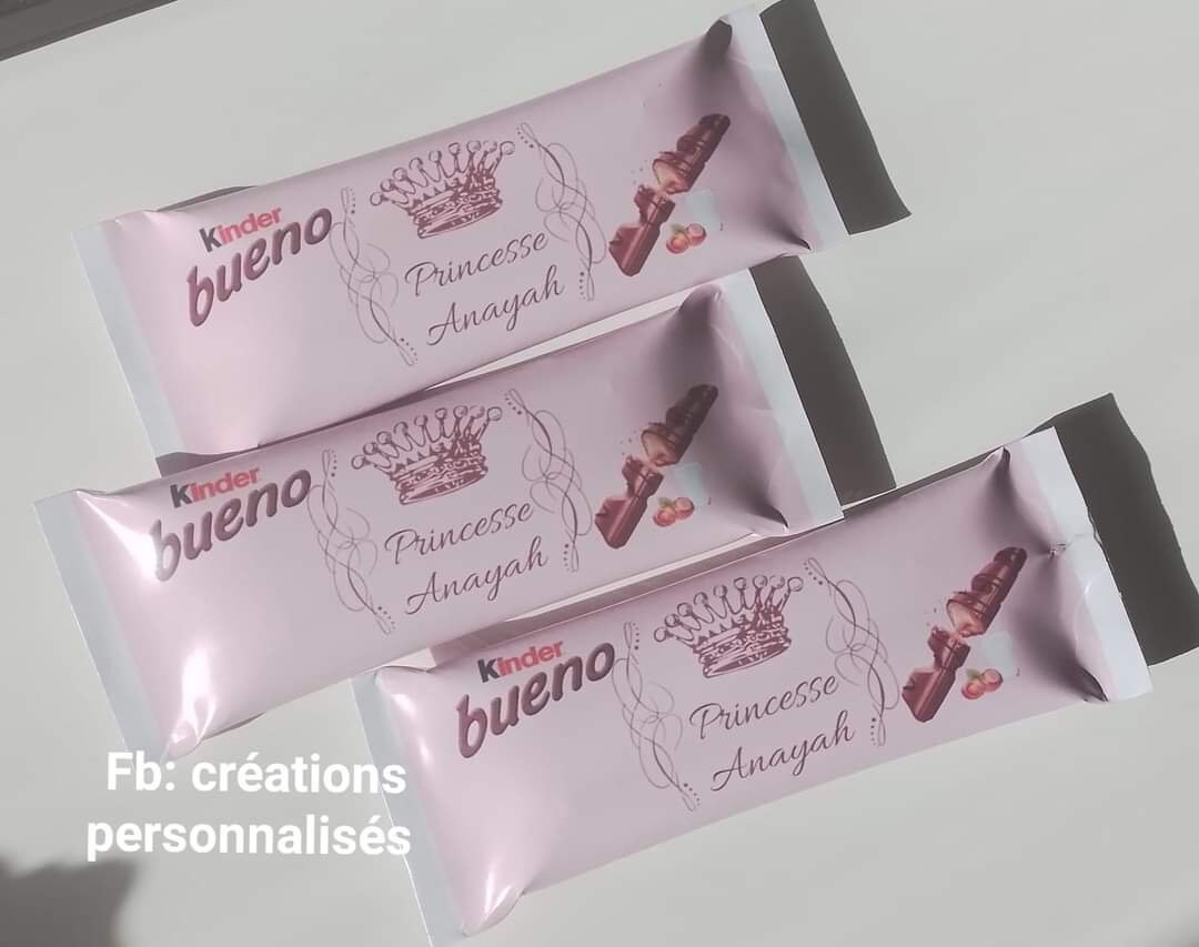 Personalized Kinder Bueno Any Theme Possible Fully Customizable ...