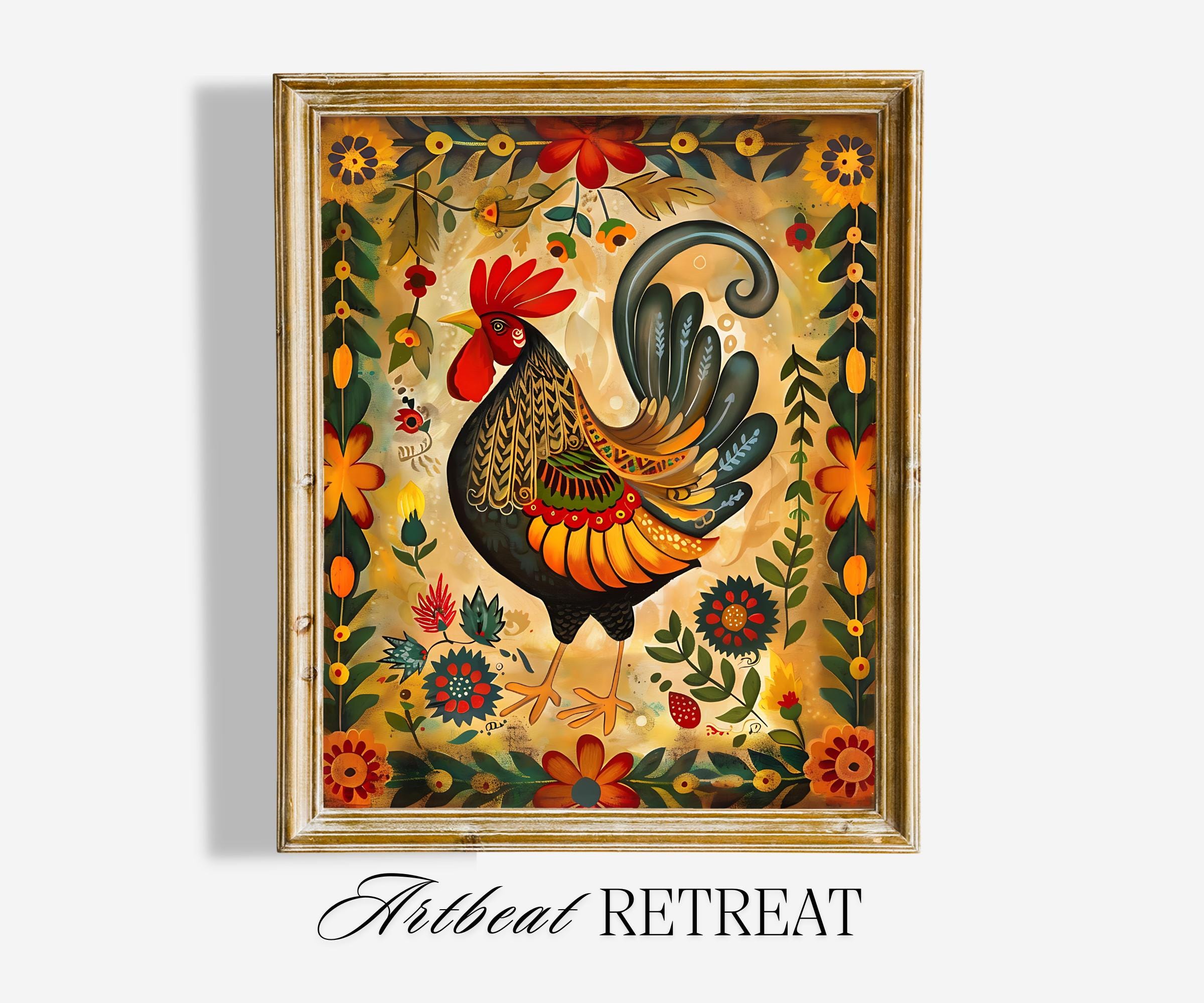 Rooster Tole Painting Patterns