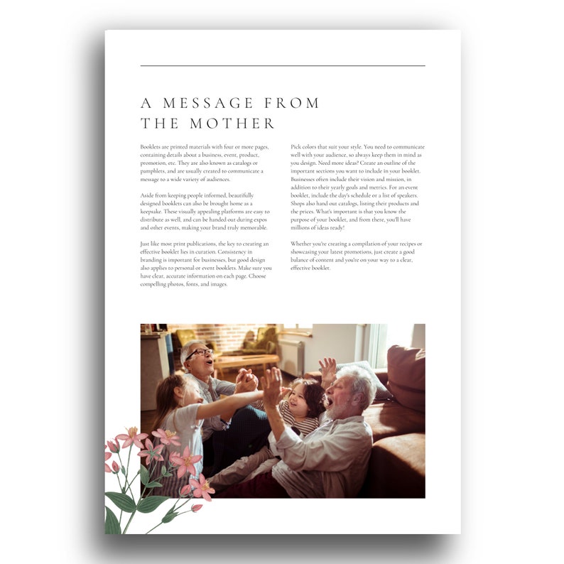 Funeral Order of Service Booklet Physically Printed Brochure up to 8 ...