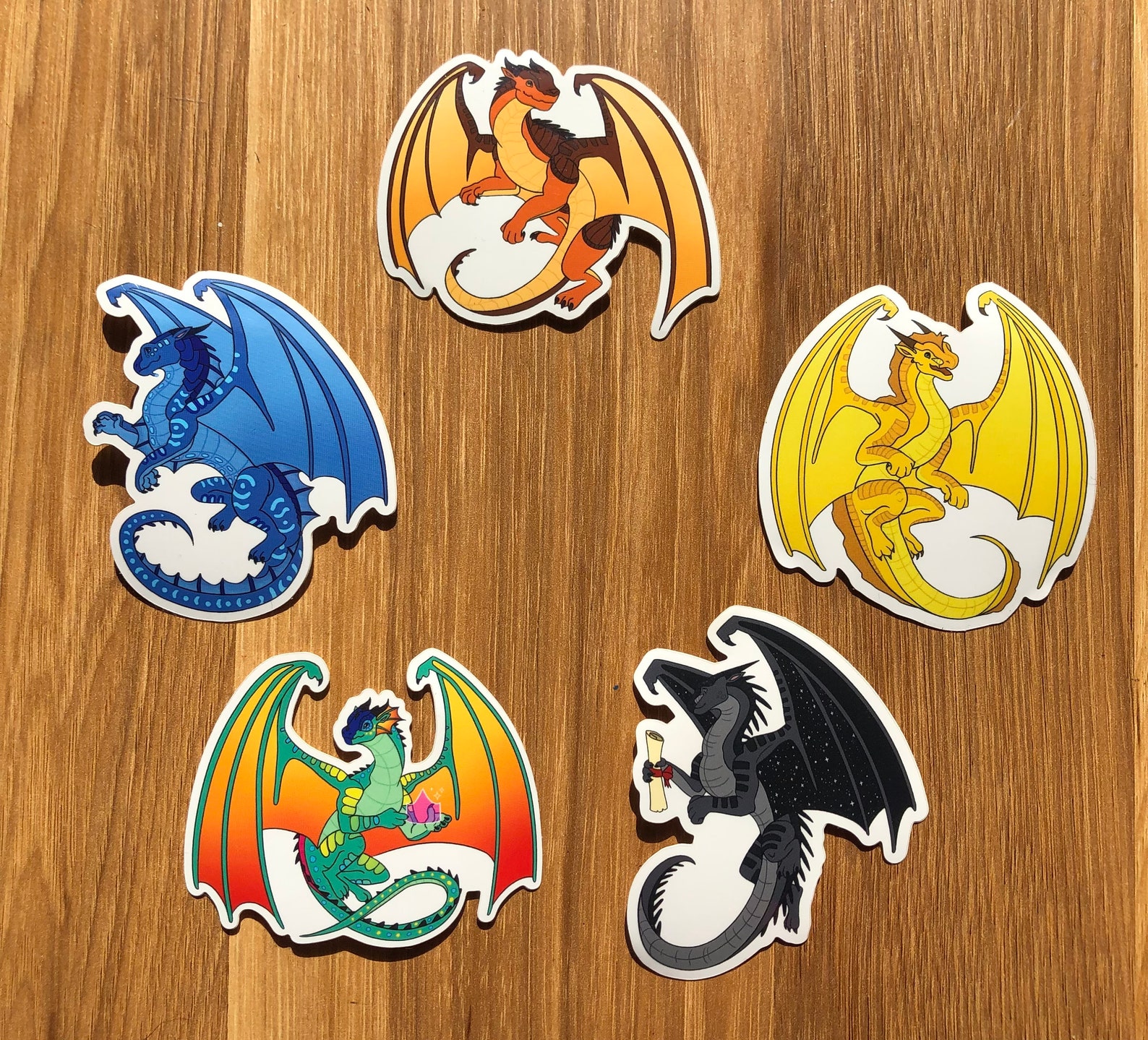 Dragonets of Destiny Stickers - Etsy