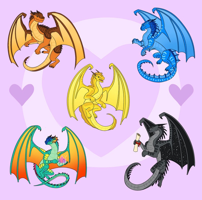 Dragonets of Destiny Stickers - Etsy