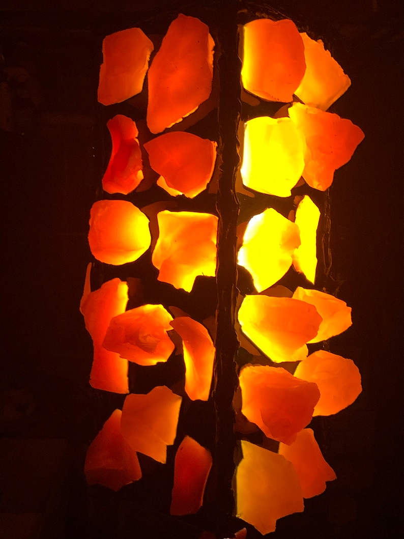 Giant Tall Rectangle Chunk Lamp Candy Lamp Tiki Lamp Mid Century Modern ...