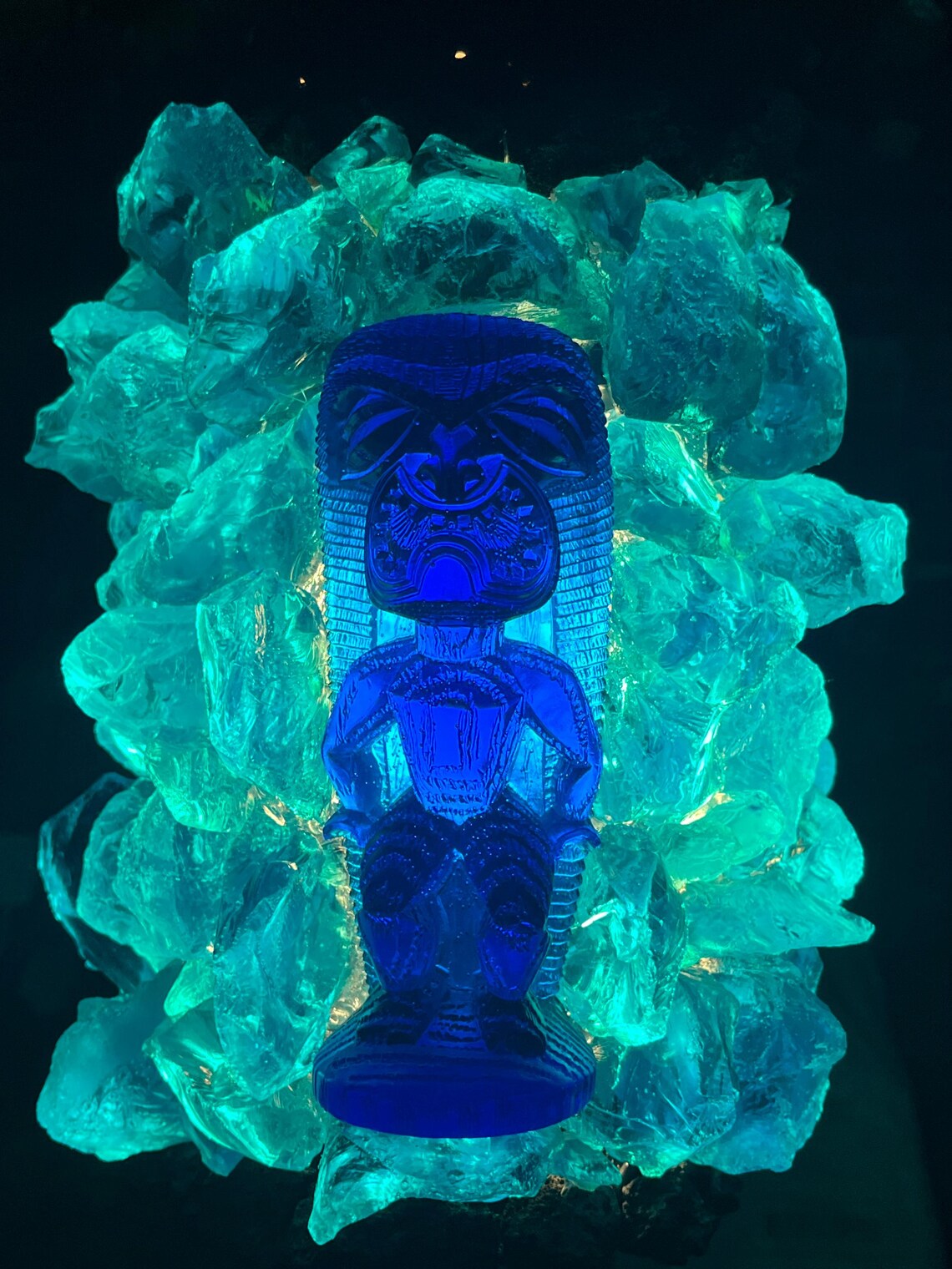 Tiki Cylinder Chunk Lamp Candy Lamp Tiki Lamp Mid Century Vintage Style ...