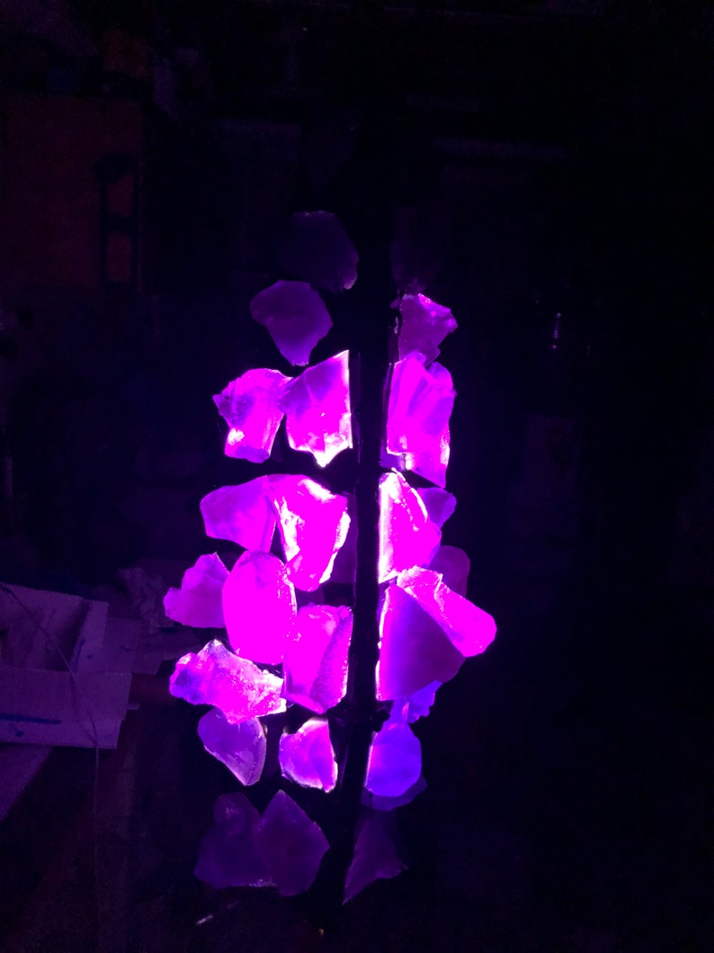 Giant Pyramid Chunk Lamp Candy Lamp Tiki Lamp Mid Century Modern Styled ...