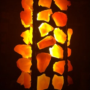 Giant Tall Rectangle Chunk Lamp Candy Lamp Tiki Lamp Mid Century Modern ...