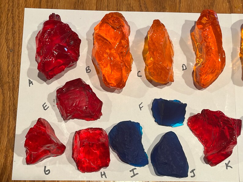 Resin Lucite Chunk Lamp Replacements Pieces Chunks Rocks - Etsy