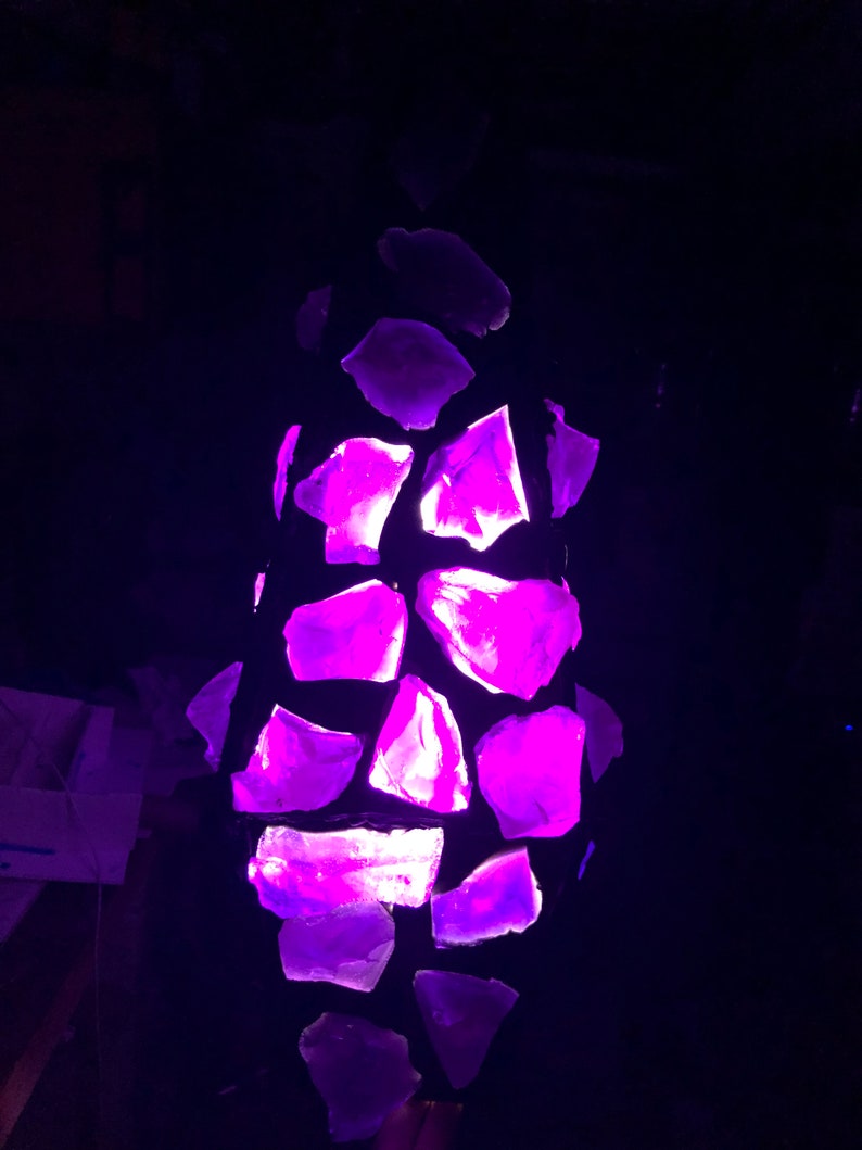 Giant Pyramid Chunk Lamp Candy Lamp Tiki Lamp Mid Century Modern Styled ...