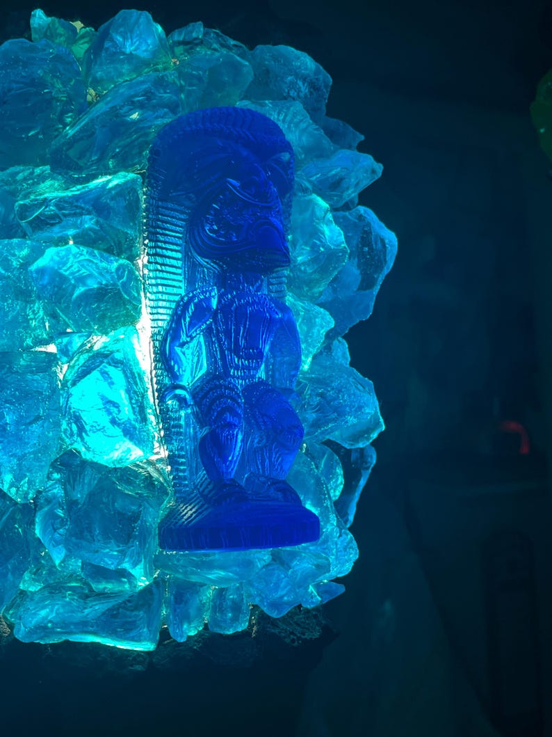 Tiki Cylinder Chunk Lamp Candy Lamp Tiki Lamp Mid Century Vintage Style ...