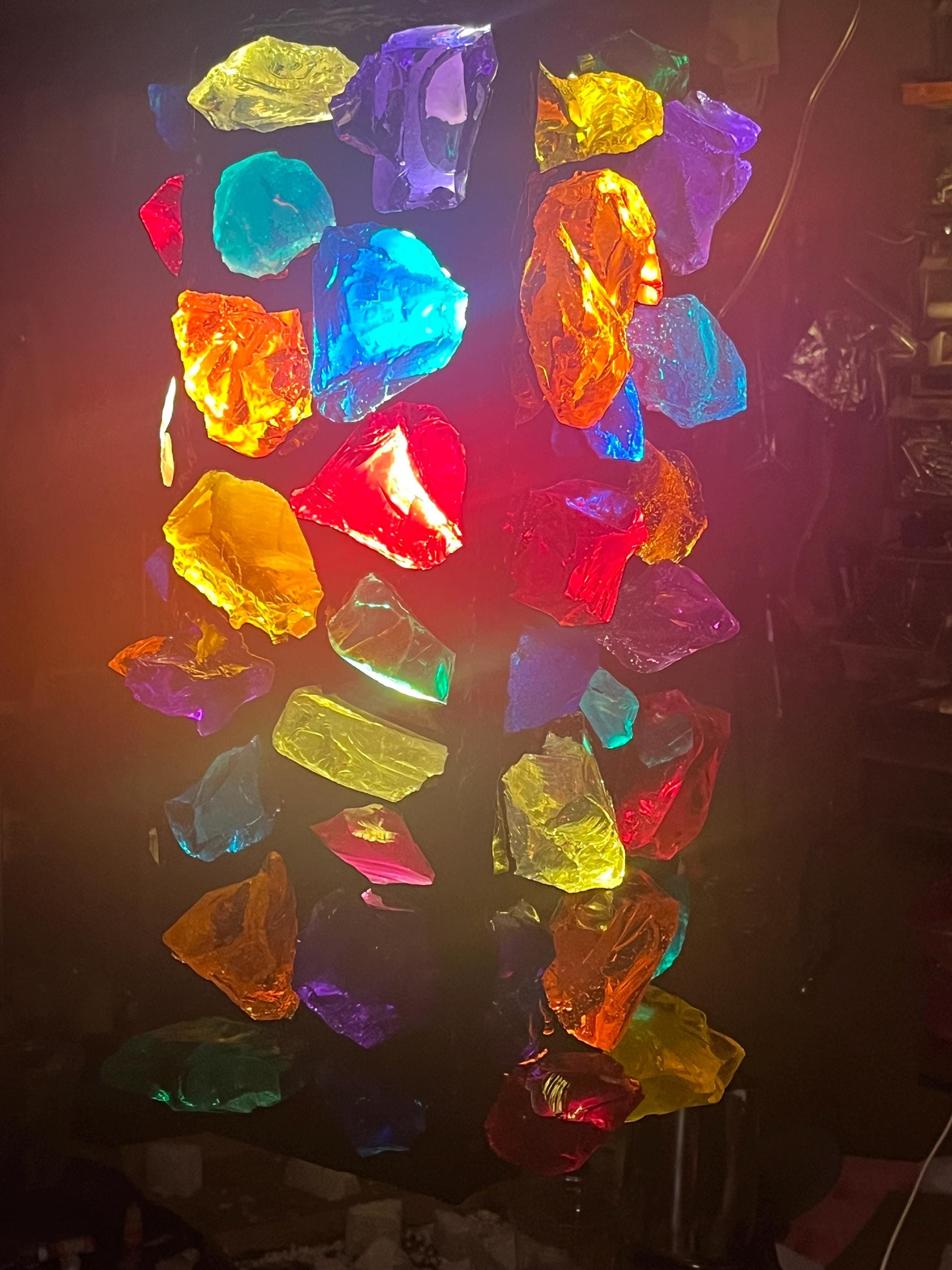 Giant Tall Rectangle Chunk Lamp Candy Lamp Tiki Lamp Mid Century Modern ...