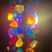 Giant Tall Rectangle MULTI Color Chunk Lamp Candy Lamp Tiki Lamp Mid ...